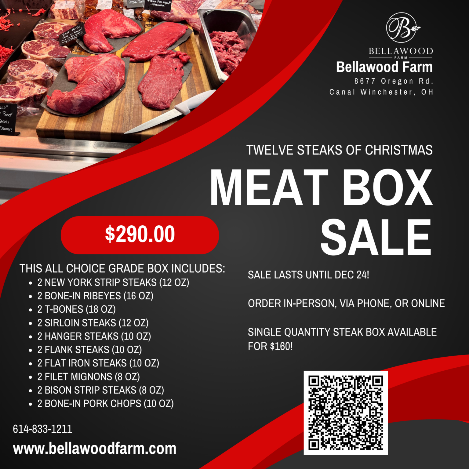 12 Steaks of Christmas Sale! – Bellawood Farm